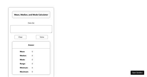 Calculator Component Codesandbox