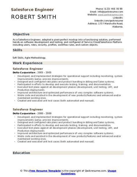 10 Salesforce Engineer Resume Samples And Templates For 2025