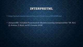 Explaining machine learning models with python | PPT