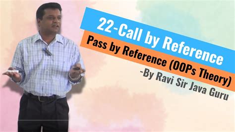 22 Oops Theory And Call By Reference In Java Passing User Defined Data As Argument Youtube