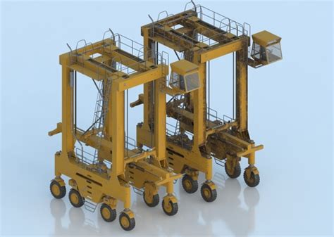 桥式起重机 桥架式起重机模型 工业设备模型库 3ds Max max 模型下载 cg模型网