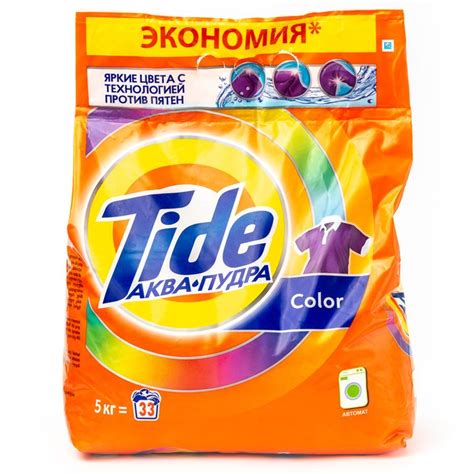 სარეცხი ფხვნილი Tide Color ფერადი ქსოვილის 5კგ Extra Ge 663086