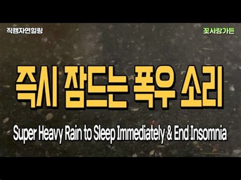 Super Heavy Rain To Sleep Immediately