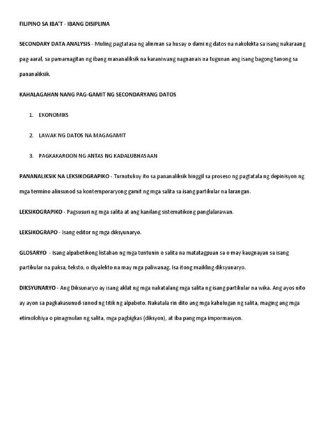 Secondary Data Analysis Pdf