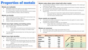 Classifying Materials Chemistry 13 Lesson Bundle Fantastic Value