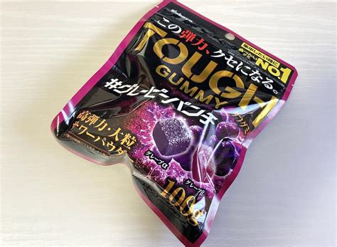 タフグミ グレーピーパンチの口コミレビュー。甘みand酸味のきいた味と強い歯応えが最高です