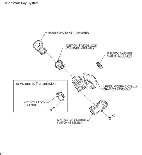 Toyota Tacoma 2015 2018 Service Manual Components Steering Column