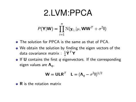 ppt gaussian process latent variable model gplvm powerpoint