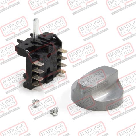 Rotary Switch Aluminium Knob Pole Position Barling Elements
