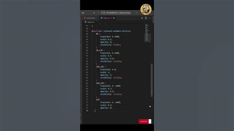 Vertical Carousel Html Css Js Coding Htmlcssjavascript Youtube