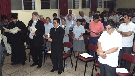 Participantes de la oración central por la Semana de Oración por la
