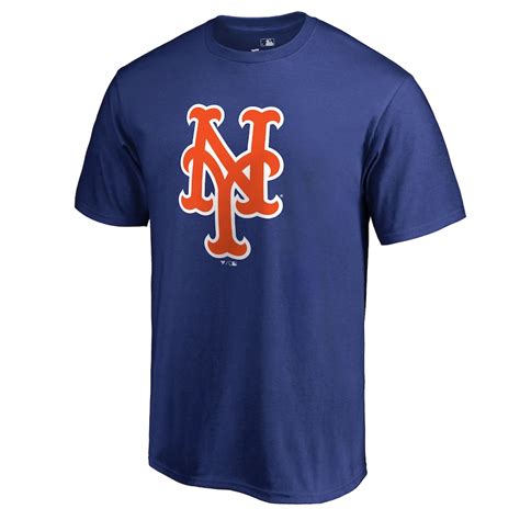 New York Mets Team Color Primary Logo T Shirt Royal
