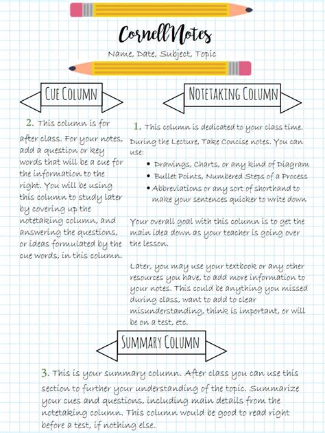 How To Take Cornell Notes With Pictures Wikihow