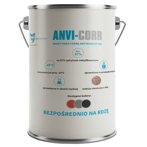 Farba Okr Towa Na Rdz Ocynk Metal Sid Szara L Anvi Corr L Cena Opinie Farby