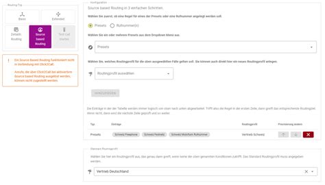Source Routing Setup Call Tracking Knowledge Base