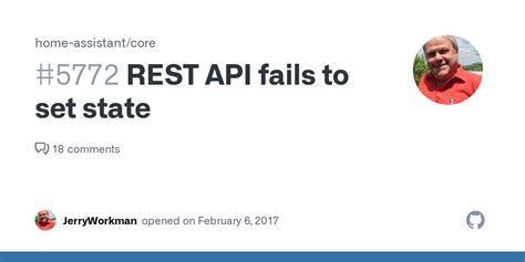 Rest Api Fails To Set State · Issue 5772 · Home Assistantcore · Github