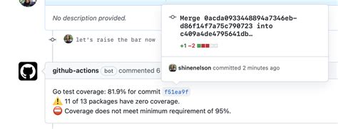 Coverage Reports Attached To Merge Commits On Pull Requests · Issue 34 · Gwattsgo Coverage