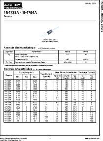 IN4744A datasheet - Zeners