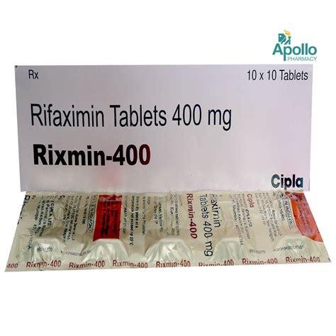 Rixmin 400 Tablet 10s Price Uses Side Effects Composition Apollo