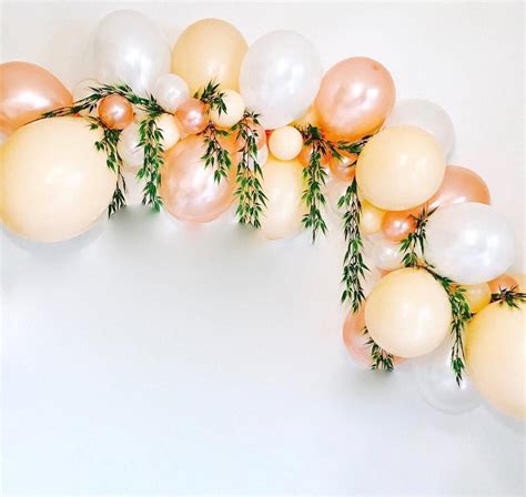 Boho Rainbow Balloon Garlands Peach Balloon Garland Rose Gold Balloon