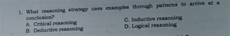 solved what reasoning strategy uses examples through patterns to