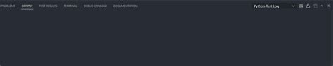 Visual Studio Code No Output In Python Test Log Panel In VSCODE Stack Overflow
