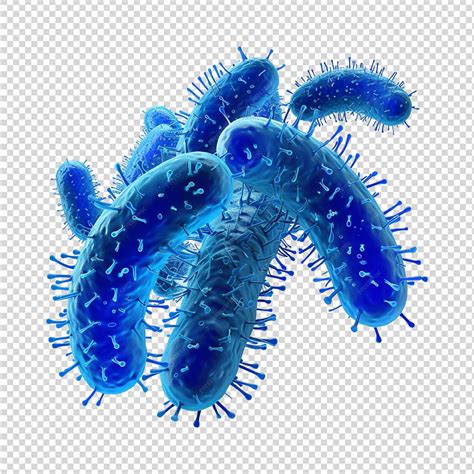 Premium Psd Bacteria Isolated On White Background