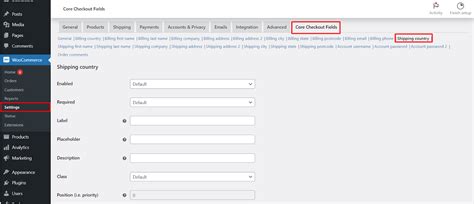 Managing Shipping Fields Wpfactory
