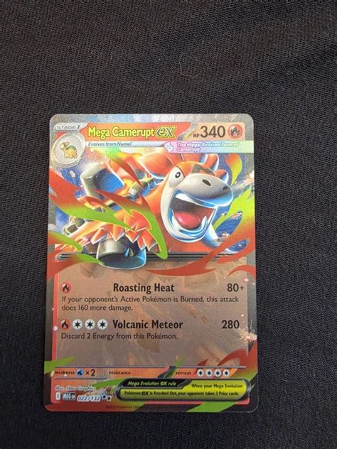 Pokemon Tcg Mega Evolution Mega Camerupt Ex 022132 Double Rare Nm £310 Picclick Uk