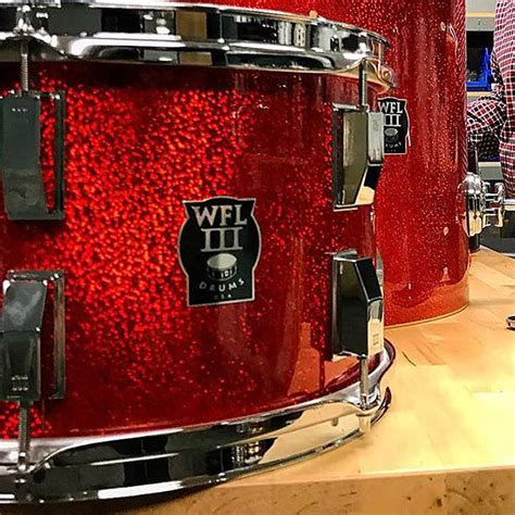 Deep Red Glitter Drum Wrap Walopus Drum Wrap