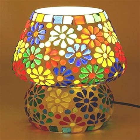 Mosaic Glass Table Lamp Incandescent At ₹ 250 In Firozabad Id
