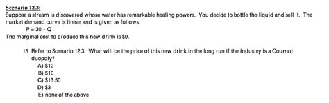 Solved Scenario Suppose A Stream Is Discovered Whose Chegg Com