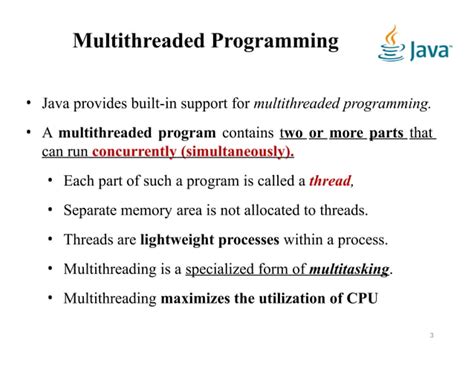 Module 4 Part 4 Multithreaded Programmingpptx