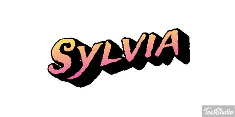 Sylvia Name Animated  Logo Designs