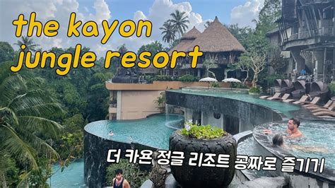 🇮🇩 발리 더카욘정글리조트 무료로 즐기기 발리4번째이야기 The Kayon Jungle Resort Youtube