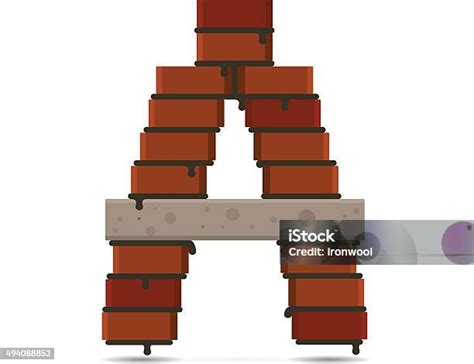 Logo Bata Vektor Huruf Ilustrasi Stok Unduh Gambar Sekarang Alfabet