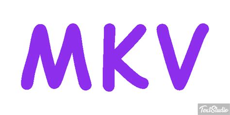 MKV Word Animated Logo Designs