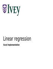 Excel Implementation Running Regression Models Creating Dummy Course Hero