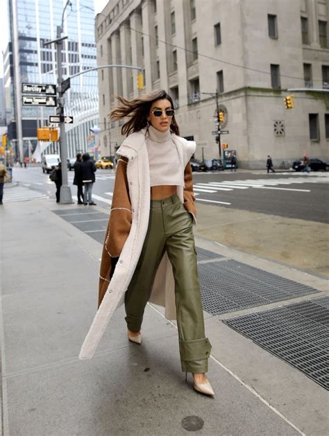 Chic Fall Streetwear Pants Chic Winter Streetwear Pants Fall Leather