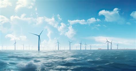 Premium Photo Wind Turbines Renewable Energy Art Concept Digital Illustration