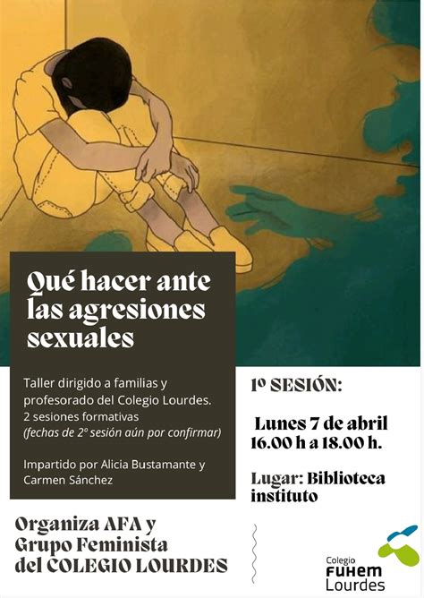 ¿qué Hacer Antes Las Agresiones Sexuales Taller Para Familias Y Profesorado L0704