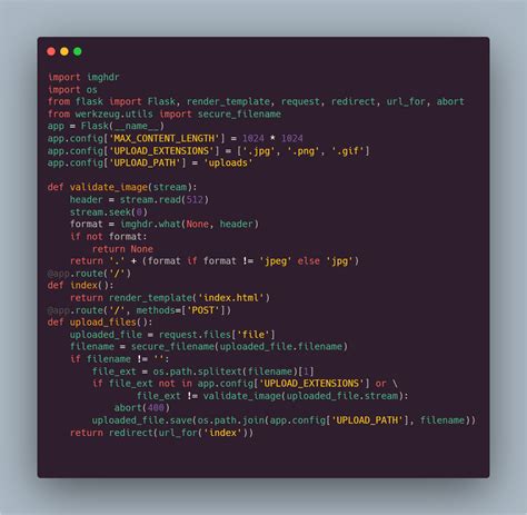 simple and secure file uploads with flask