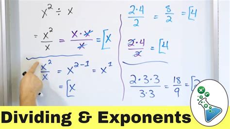 Dividing Terms With Exponents Youtube