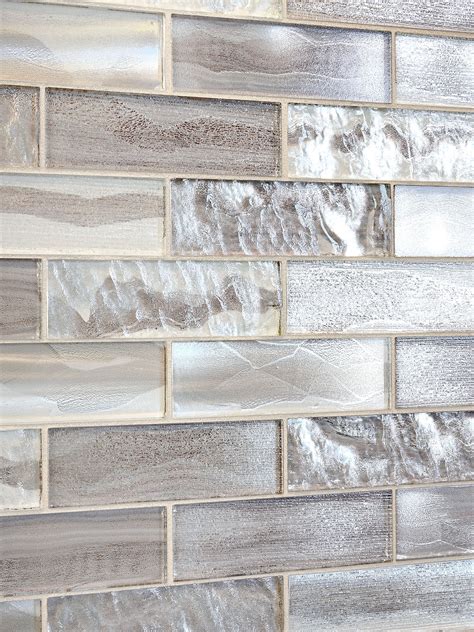 Space Brown Subway Glass Backsplash Tile