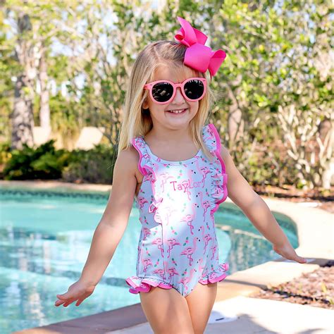 Pink Flamingo Island One Piece Swimsuit Classic Whimsy