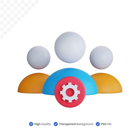 Premium Psd 3d Illustration Management Group