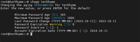 Mastering Chage Command Examples And Usage Tech Hyme
