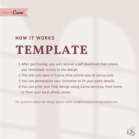 Save The Date Template The Brownstone Design Studio