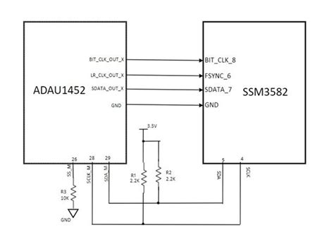 ssm3582 amplifier wiring with adau1452 dsp qanda sigmadsp processors