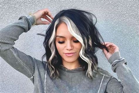 50 مدل رنگ مو فیس فریم هایلایت تکه ای جلو مو استاده